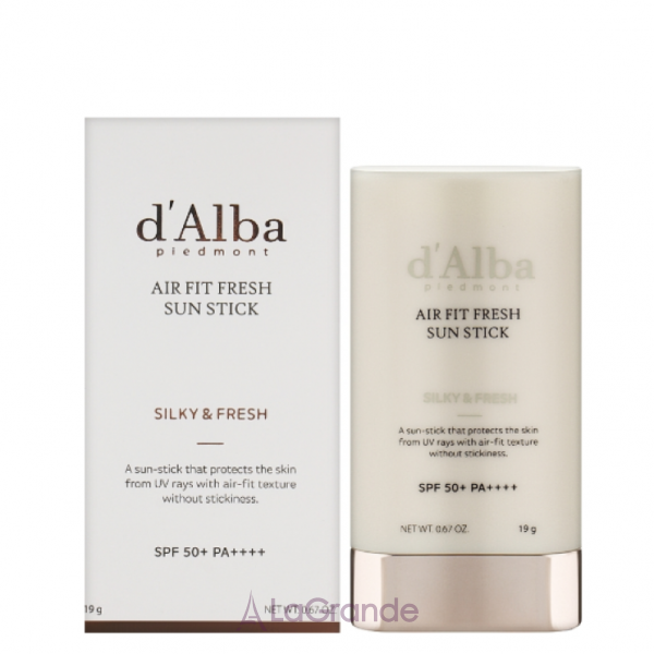 D'alba Air Fit Fresh Sun Stick - Минеральный солнцезащитный стик с ...